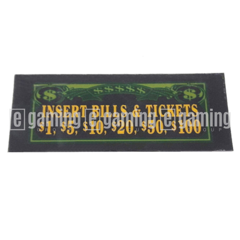 PLEX INSERT BILL (LEYENDA) FOR BEZEL 100328 ALPHA | E-Gaming Group